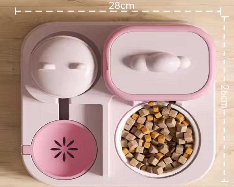 2-in-1 Pet Water and Food Dispenser – Automatic Feeder for Cats & Dogs